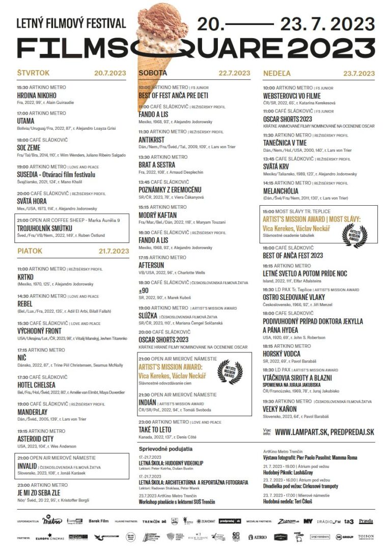 Film Square festival už od štvrtka v Trenčíne » Mesto Trenčín