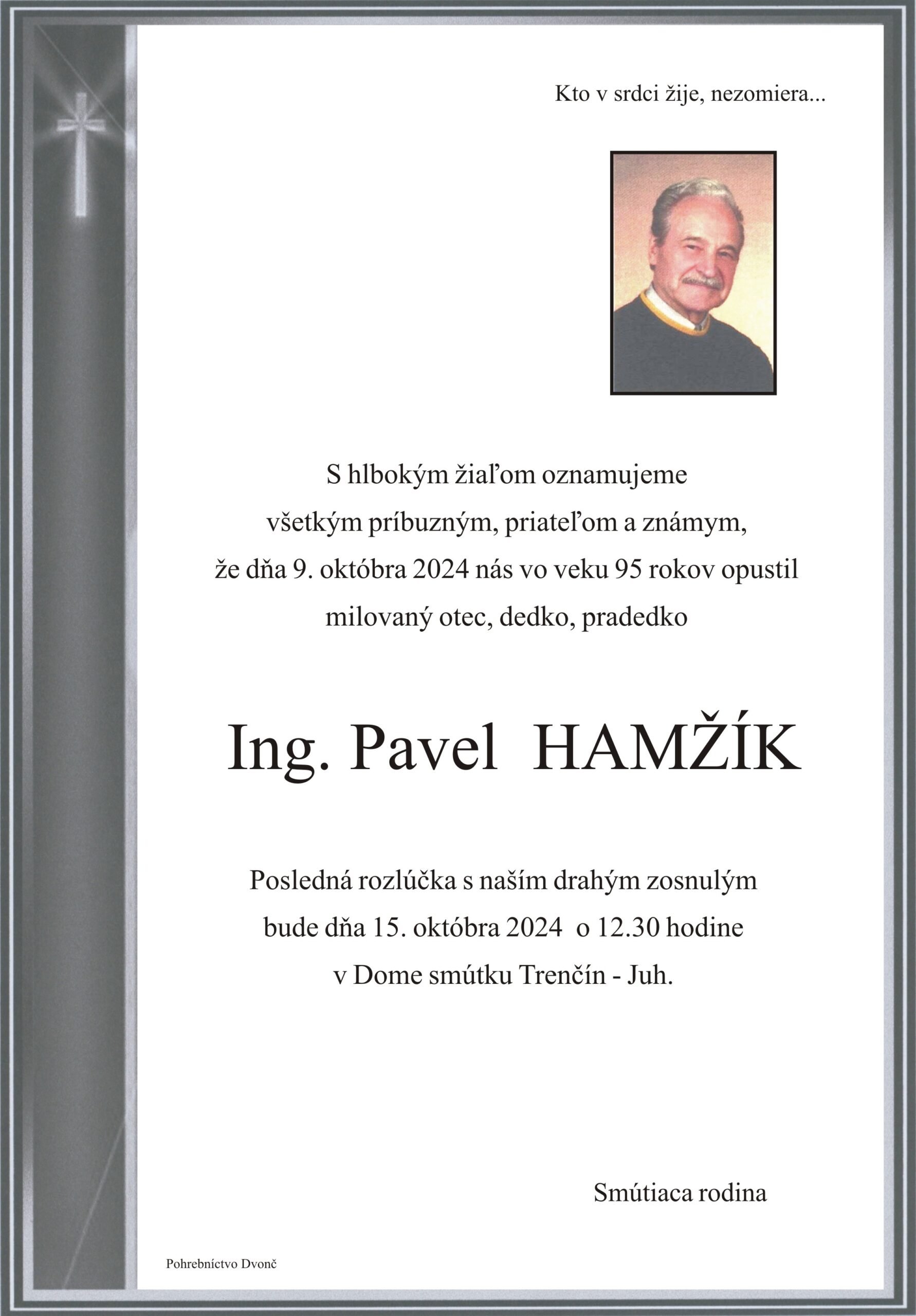 Ing. Pavel Hamžík » Mesto Trenčín