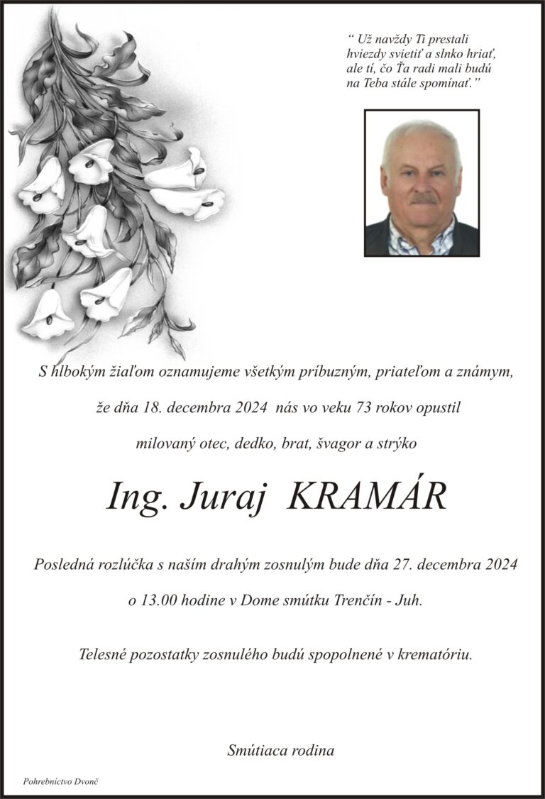 Ing. Juraj Kramár » Mesto Trenčín