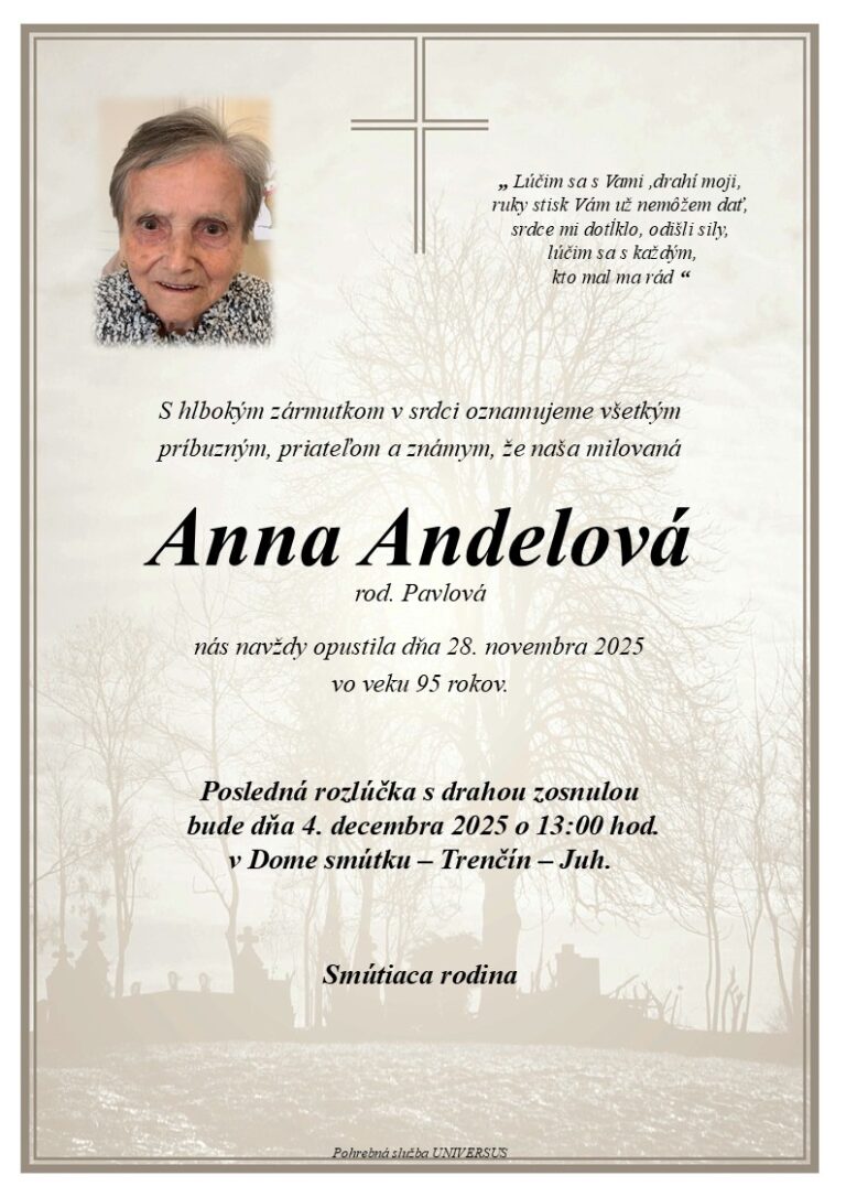 Anna Andelová » Mesto Trenčín